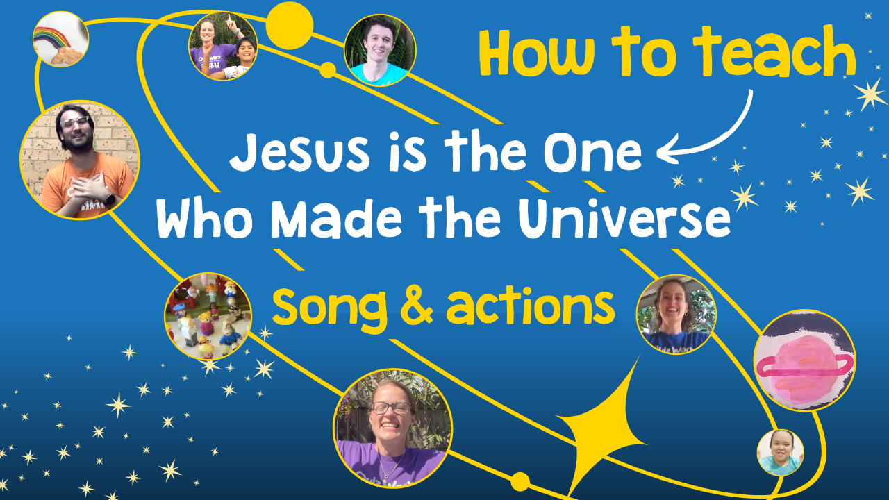 How to teach 'Jesus is the One Who Made the Universe' Song | Quiz Worx